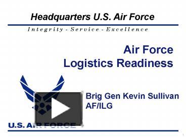 Air Force Logistics Readiness presentation | free to view
