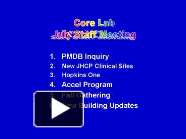 1' PMDB Inquiry presentation | free to view