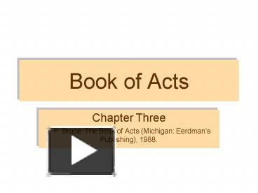 PPT – Book of Acts PowerPoint presentation | free to view - id: 21de7-YjFiY