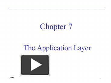 PPT – The Application Layer PowerPoint presentation | free to view - id ...