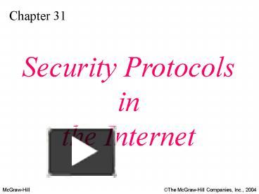 PPT – Security Protocols in PowerPoint presentation | free to download ...