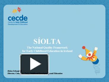 SOLTA The National Quality Framework for Early Childhood Education in ...
