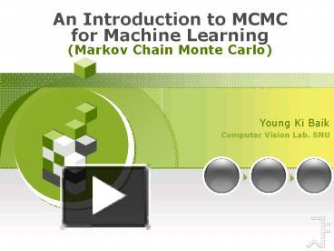 An Introduction to MCMC for Machine Learning (Markov Chain Monte Carlo ...