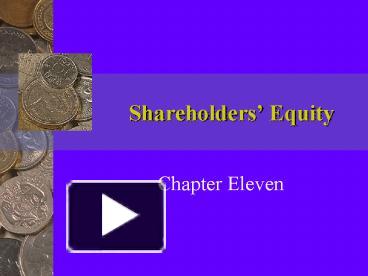 PPT – Shareholders Equity PowerPoint presentation | free to view - id ...