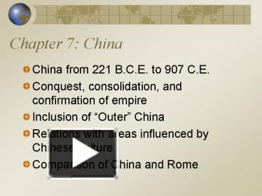 PPT – Chapter 7: China PowerPoint presentation | free to view - id ...
