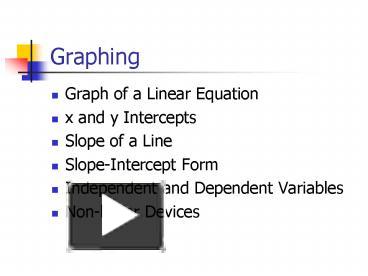 PPT – Graphing PowerPoint presentation | free to download - id: 220e1f ...
