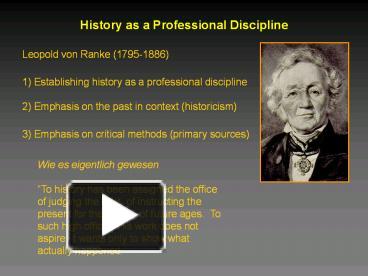 Leopold von Ranke (1795-1886) presentation | free to download
