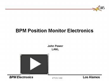 PPT – BPM Position Monitor Electronics PowerPoint presentation | free ...
