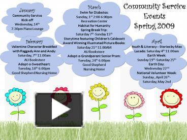 PPT – Community Service PowerPoint presentation | free to view - id ...