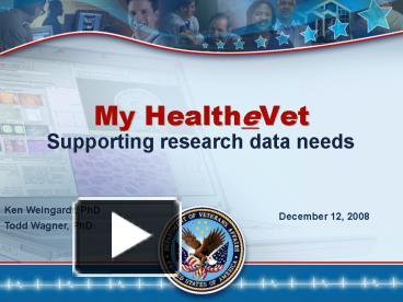 My HealtheVet presentation | free to view
