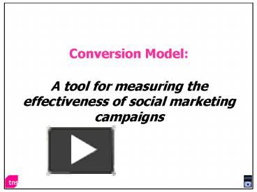Conversion Model: A tool for measuring the effectiveness of social ...