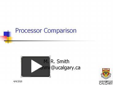PPT – Processor Comparison PowerPoint presentation | free to download ...