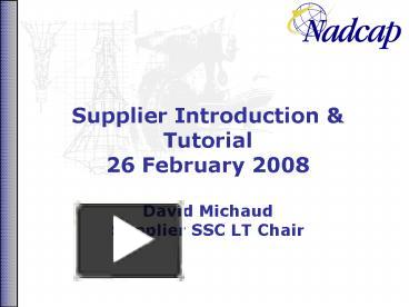PPT – Supplier Introduction PowerPoint presentation | free to view - id ...