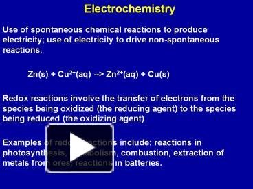 Electrochemistry presentation | free to download