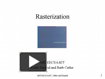 Rasterization presentation | free to download