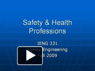 PPT – Safety PowerPoint presentation | free to download - id: 223a76-ZDc1Z