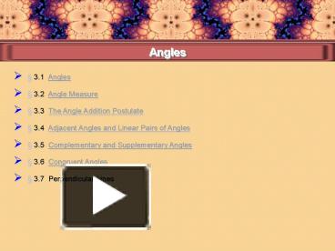 PPT – Angles PowerPoint presentation | free to view - id: 223eae-ZDc1Z