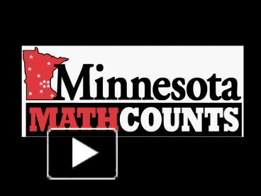 PPT – Minnesota MATHCOUNTS PowerPoint presentation | free to view - id ...