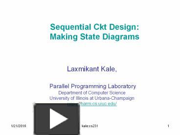PPT – Sequential Ckt Design: Making State Diagrams PowerPoint ...