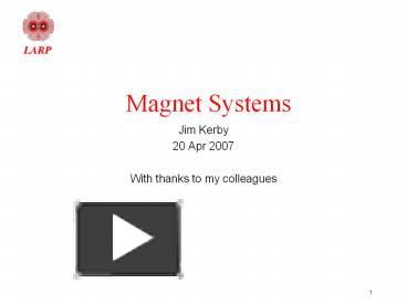 PPT – Magnet Systems PowerPoint presentation | free to download - id ...