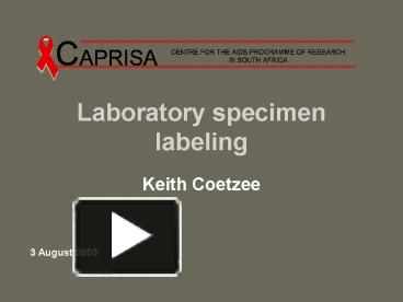 PPT – Laboratory specimen labeling PowerPoint presentation | free to ...