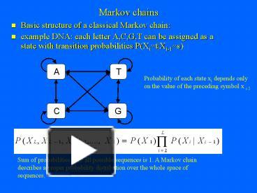 Markov chains presentation | free to view