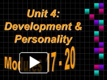 PPT – Unit 4: Development PowerPoint presentation | free to view - id ...