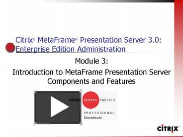 Citrix presentation | free to view