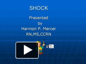 SHOCK presentation | free to view