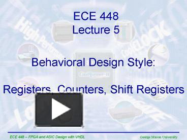 PPT – Behavioral Design Style: Registers, Counters, Shift Registers ...