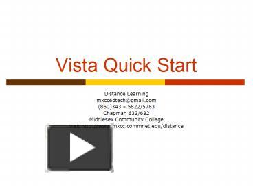 PPT – Vista Quick Start PowerPoint presentation | free to view - id ...