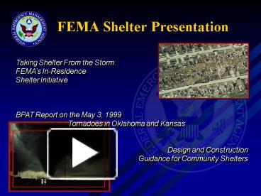 FEMA Shelter Presentation presentation | free to view