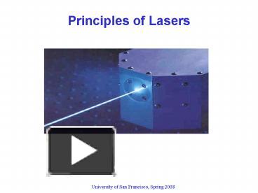 Principles of Lasers presentation | free to view