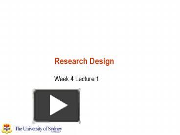 PPT – Research Design PowerPoint presentation | free to view - id ...