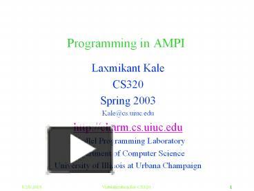 PPT – Programming%20in%20AMPI PowerPoint presentation | free to ...