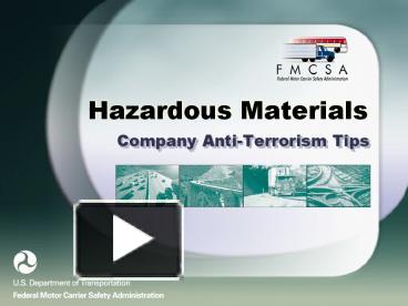 PPT – Hazardous Materials PowerPoint presentation | free to view - id ...