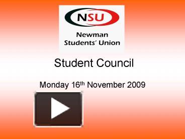 Student Council presentation | free to view