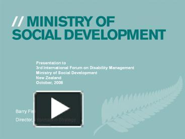 PPT – Barry Fisk PowerPoint presentation | free to view - id: 22d15a-M2UwN