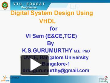 PPT – Digital System Design Using PowerPoint presentation | free to ...
