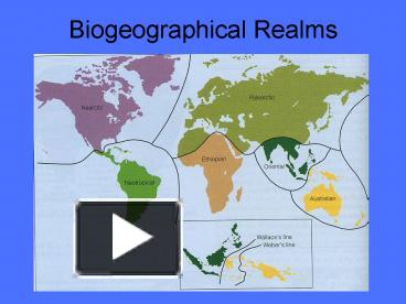 Biogeographical Realms presentation | free to view