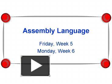 Assembly Language presentation | free to view