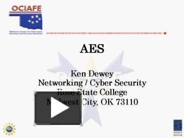 AES presentation | free to view