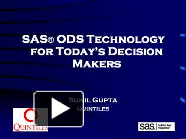 SAS presentation | free to download