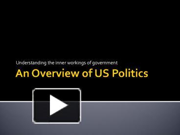 An Overview of US Politics presentation | free to view