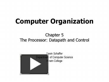 PPT – Chapter 5 The Processor: Datapath and Control PowerPoint ...