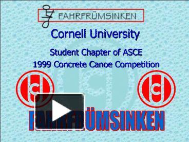 Cornell University presentation | free to view
