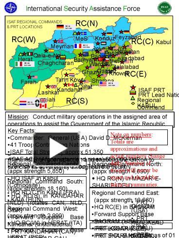 ISAF Key Fact and Figures Placemat presentation | free to view