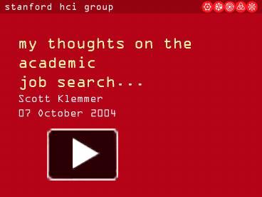 PPT – my thoughts on the academic job search... PowerPoint presentation ...