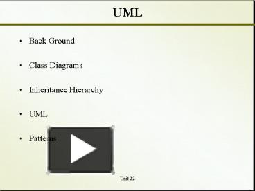 PPT – UML PowerPoint presentation | free to download - id: 235e56-OWYwO