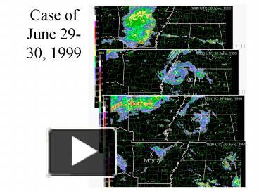 Case of June 2930, 1999 presentation | free to view